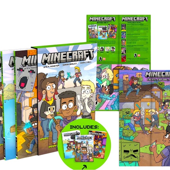 Other | Minecraft Boxed Set Graphic Novels Books 13 | Poshmark